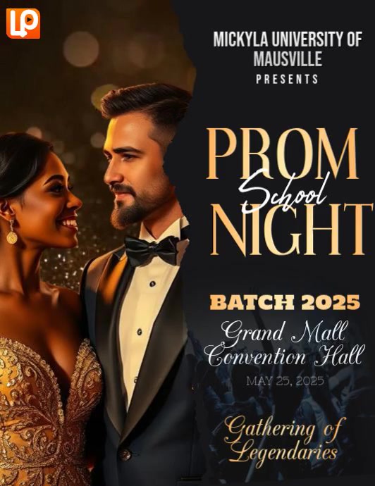 Prom school night batch 2025 Template | PosterMyWall