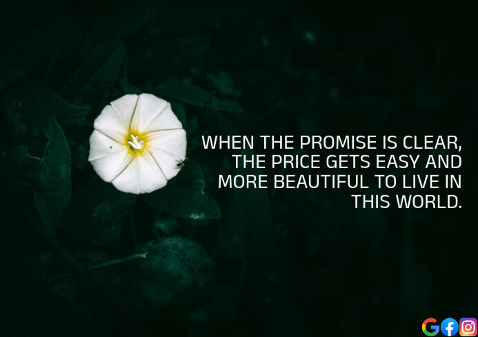 Plantilla de PROMISE AND WORLD QUOTE TEMPLATE | PosterMyWall