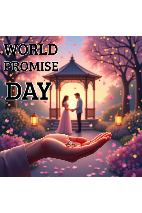 Plantilla de Promise day card | PosterMyWall