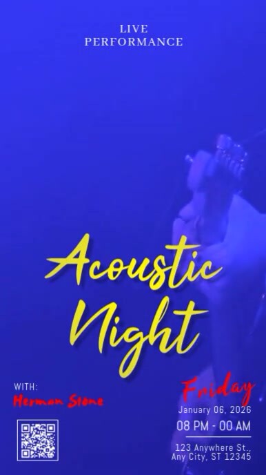 Promosi Acara Malam Akustik Instagram Reel Template | PosterMyWall