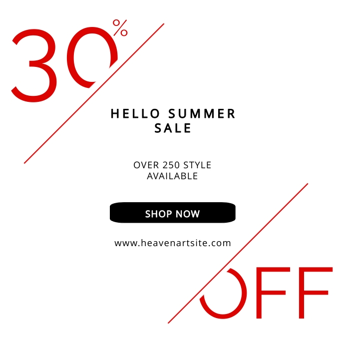 Plantilla de Promotion Discount Instagram Post | PosterMyWall