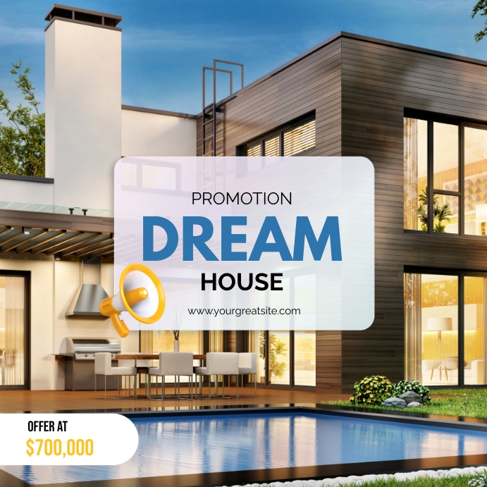 Copy of Promotion Dream House | PosterMyWall