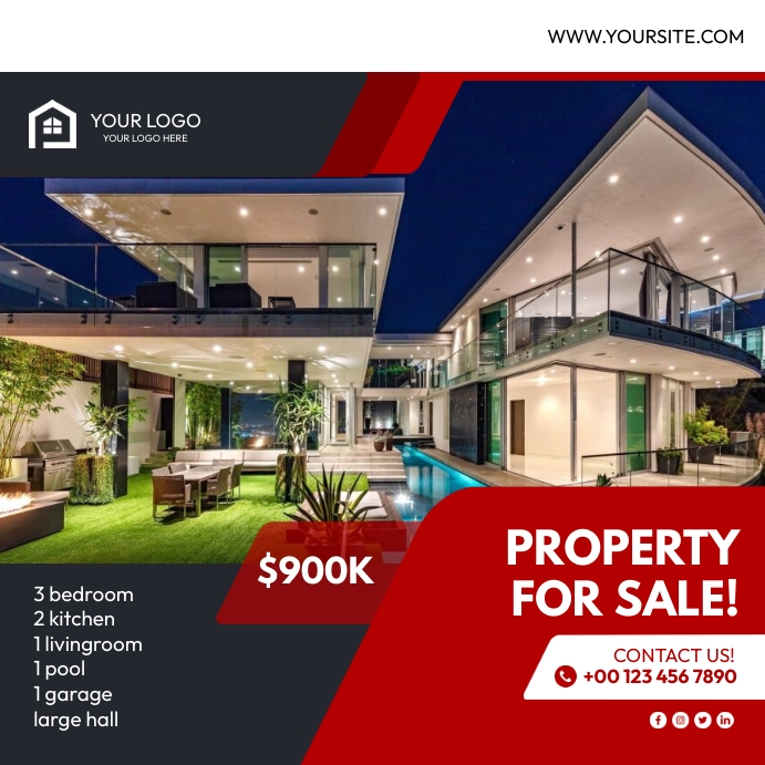 Property for sale Template | PosterMyWall