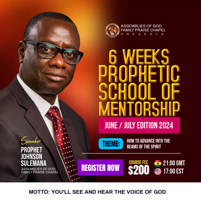 Copy of Prophetic Church flyer | PosterMyWall