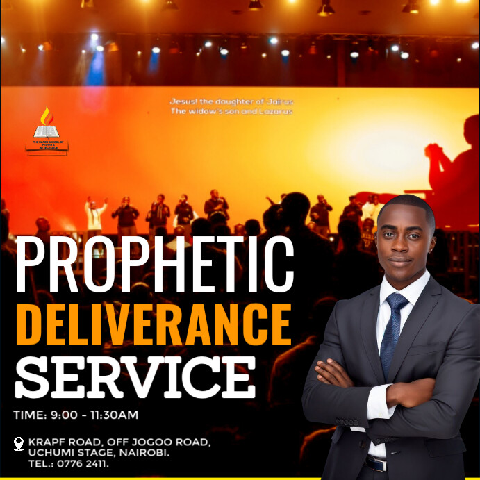 prophetic deliverance sunday poster Template | PosterMyWall