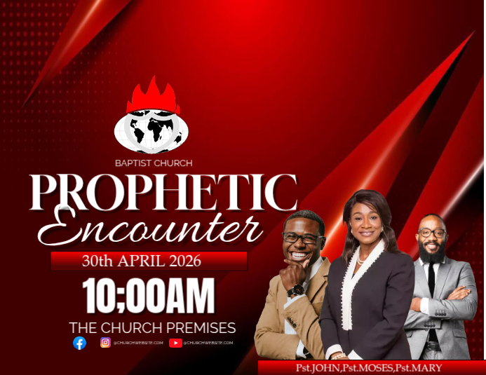 Red Church Event Flyers Template | PosterMyWall