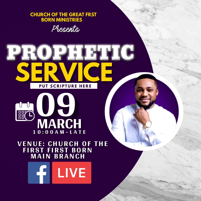 prophetic encounter Template | PosterMyWall