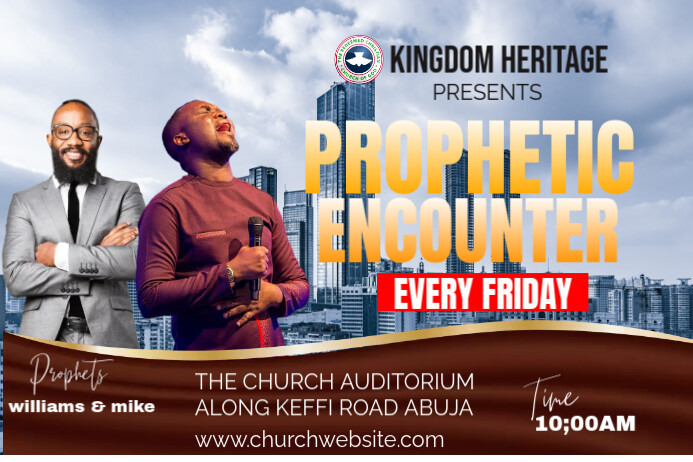 PROPHETIC ENCOUNTER Template | PosterMyWall