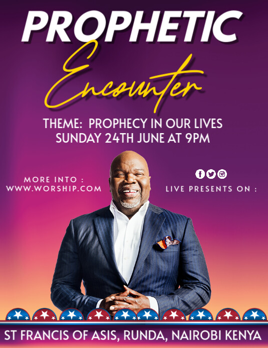 Plantilla de prophetic encounter | PosterMyWall