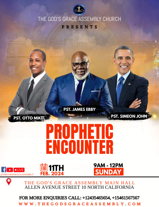 Prophetic encounter Templat | PosterMyWall