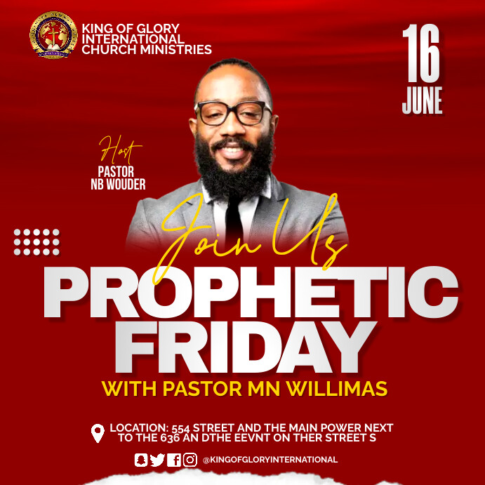 prophetic friday Template | PosterMyWall