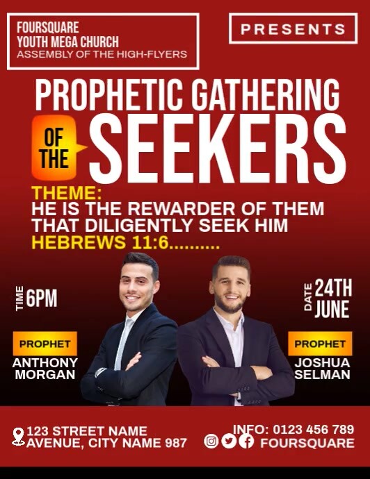 Copy of Prophetic Gathering Ads | PosterMyWall