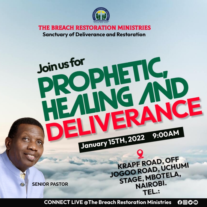 Copy of prophetic healing and deliverance (1) | PosterMyWall