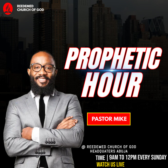 Plantilla de prophetic hour design template | PosterMyWall