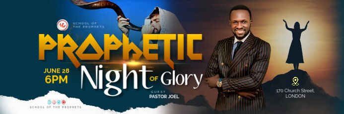 Prophetic Night Of Glory Banner Template | PosterMyWall