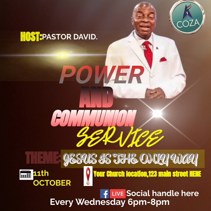 Plantilla de Prophetic servi conference invitationce | PosterMyWall