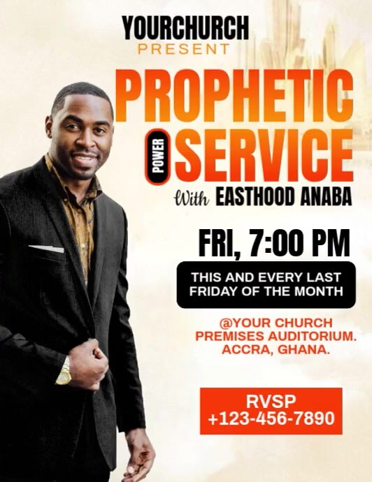 Prophetic Service Ads Template | PosterMyWall
