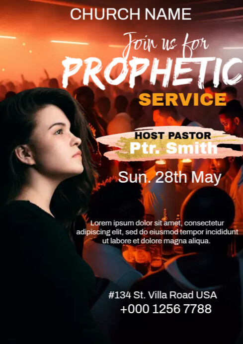 Prophetic Service Ads Template | PosterMyWall