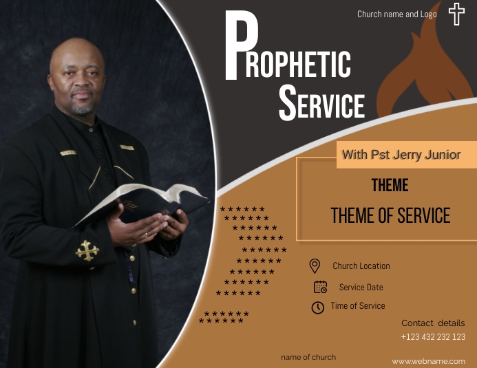 Prophetic service Template | PosterMyWall