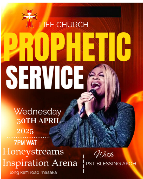 PROPHETIC SERVICE Template | PosterMyWall