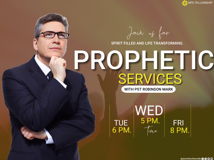 Prophetic service flyer Template | PosterMyWall