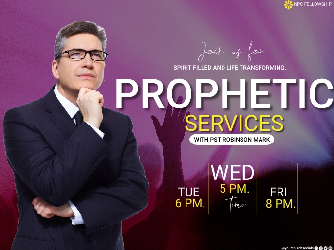 Prophetic service flyer Template | PosterMyWall