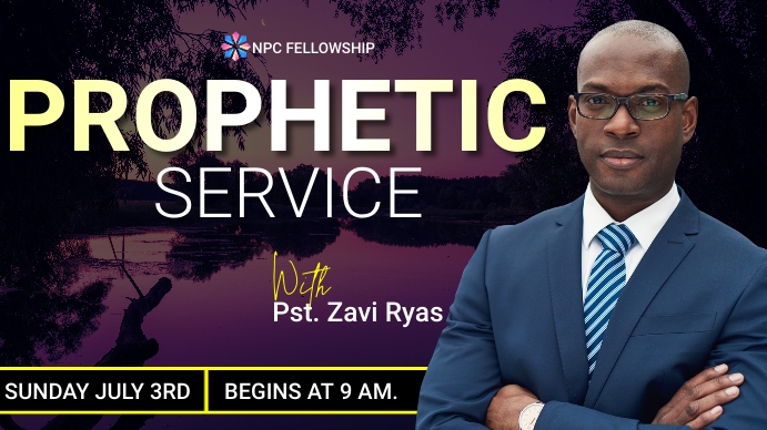 Copy of Prophetic service flyer | PosterMyWall