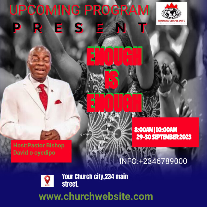 Copy of Prophetic service invitation, poster, bible s | PosterMyWall