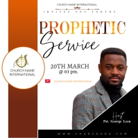 Prophetic service poster Template | PosterMyWall