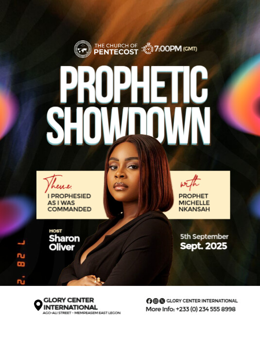 Prophetic Showdown Party Design Template | PosterMyWall