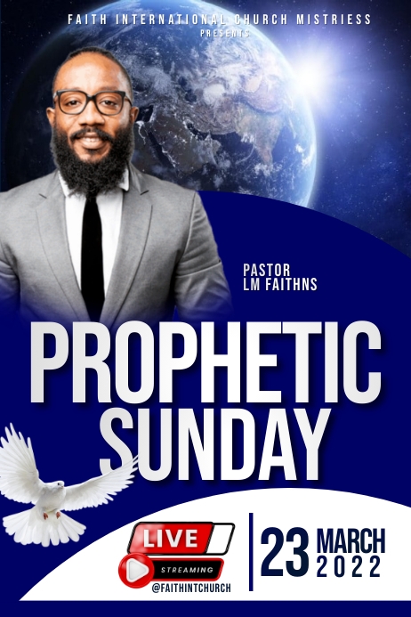 Copy of prophetic sunday | PosterMyWall