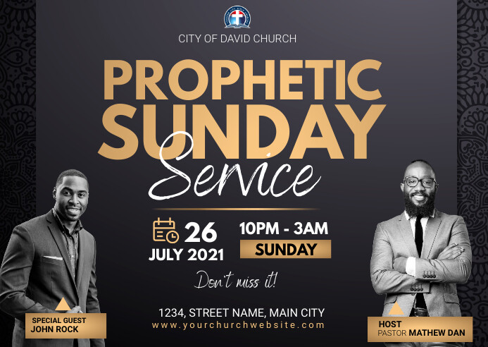 prophetic sunday Template | PosterMyWall