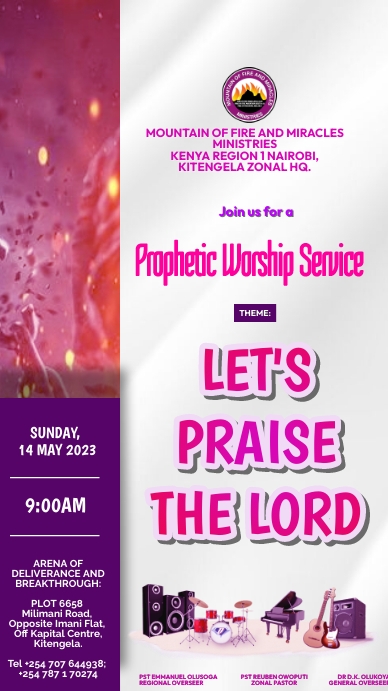Prophetic worship Template | PosterMyWall