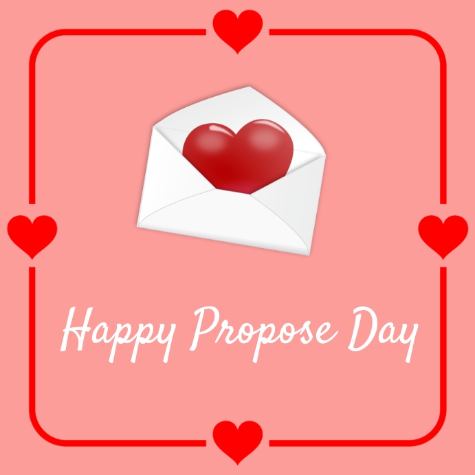 Propose day Instagram post template card | PosterMyWall