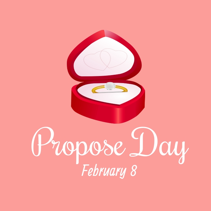 Propose day Instagram post template | PosterMyWall