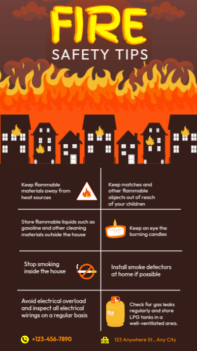 Protect Your Home from Fire Hazards Template | PosterMyWall