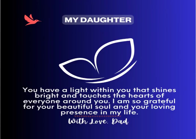 Proud of You : Celebrate Your Daughter Template | PosterMyWall