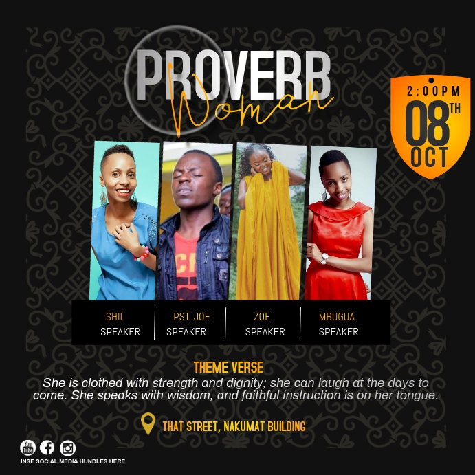 PROVERB WOMAN Template | PosterMyWall