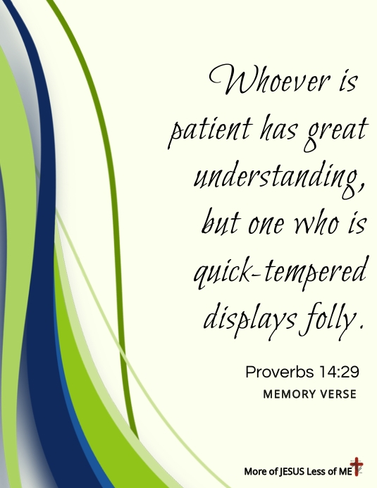 proverbs 14:29 Template | PosterMyWall