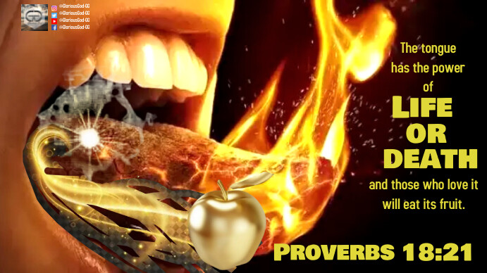 ♥Proverbs 18:21 Template | PosterMyWall