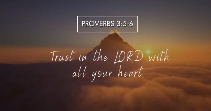 Copy of PROVERBS 3:5 BIBLE QUOTE | PosterMyWall