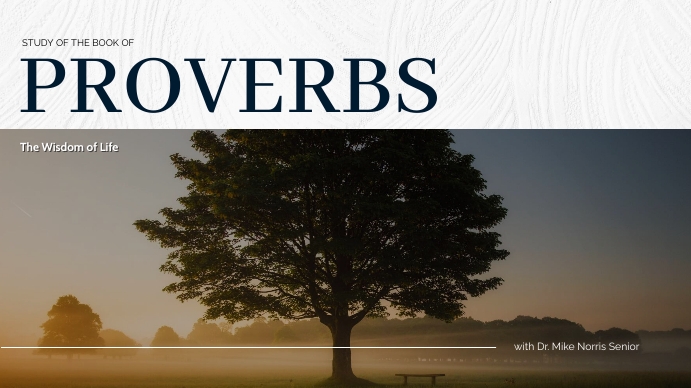 proverbs book series church flyer Template | PosterMyWall