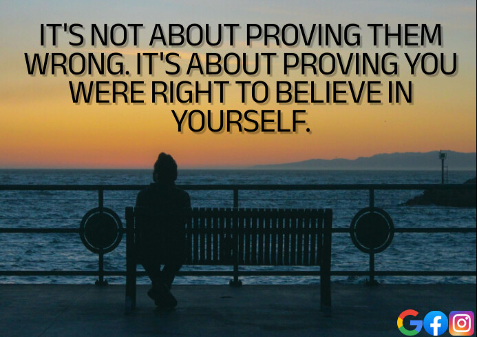 Plantilla de PROVING AND BELIEVE QUOTE TEMPLATE | PosterMyWall