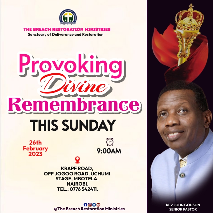 Plantilla de provoking divine remembrance sunday | PosterMyWall