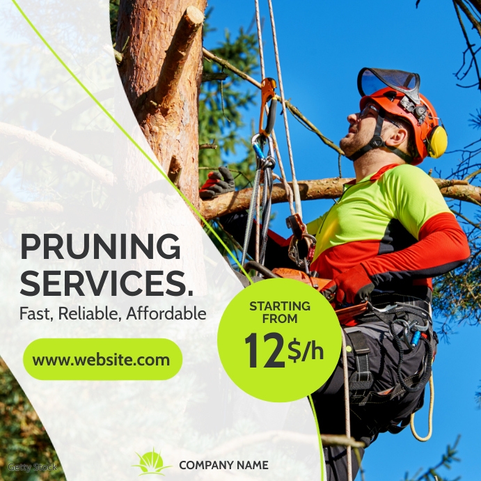 Copy of Pruning Services advertising template design | PosterMyWall