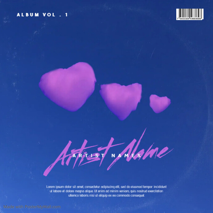 PS - Single Mixtape Song Album Cover Art Artw Template | PosterMyWall