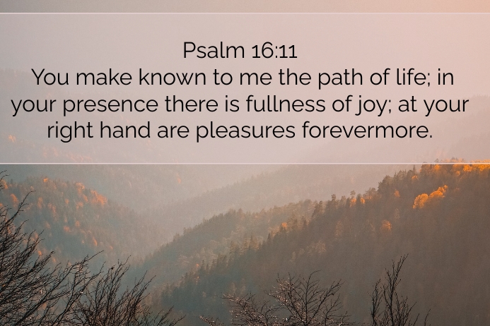 Psalm 16:11 Template | PosterMyWall