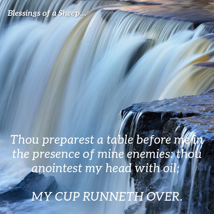 Psalm 23:5-My Cup Running Over Template | PosterMyWall