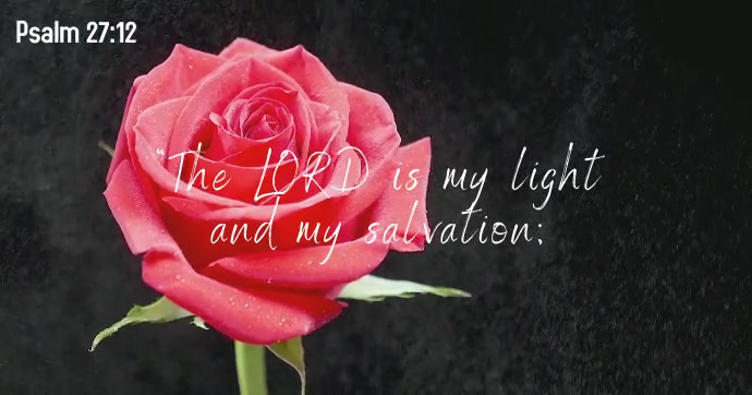 Psalm 27:12 bible quote verse facebook video Template | PosterMyWall