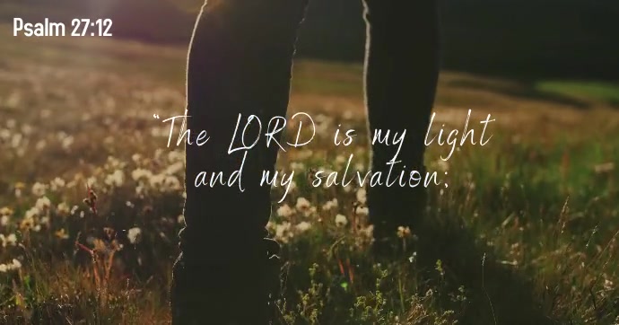Psalm 27:12 bible quote verse facebook video Template | PosterMyWall